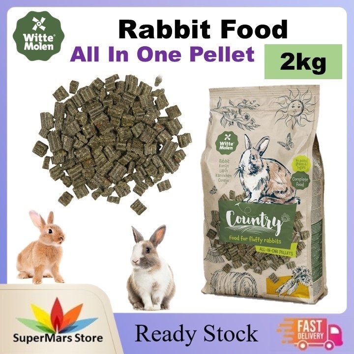 Witte Molen - Rabbit Food (All-In-One Pellet For Rabbits) - 2kg ...
