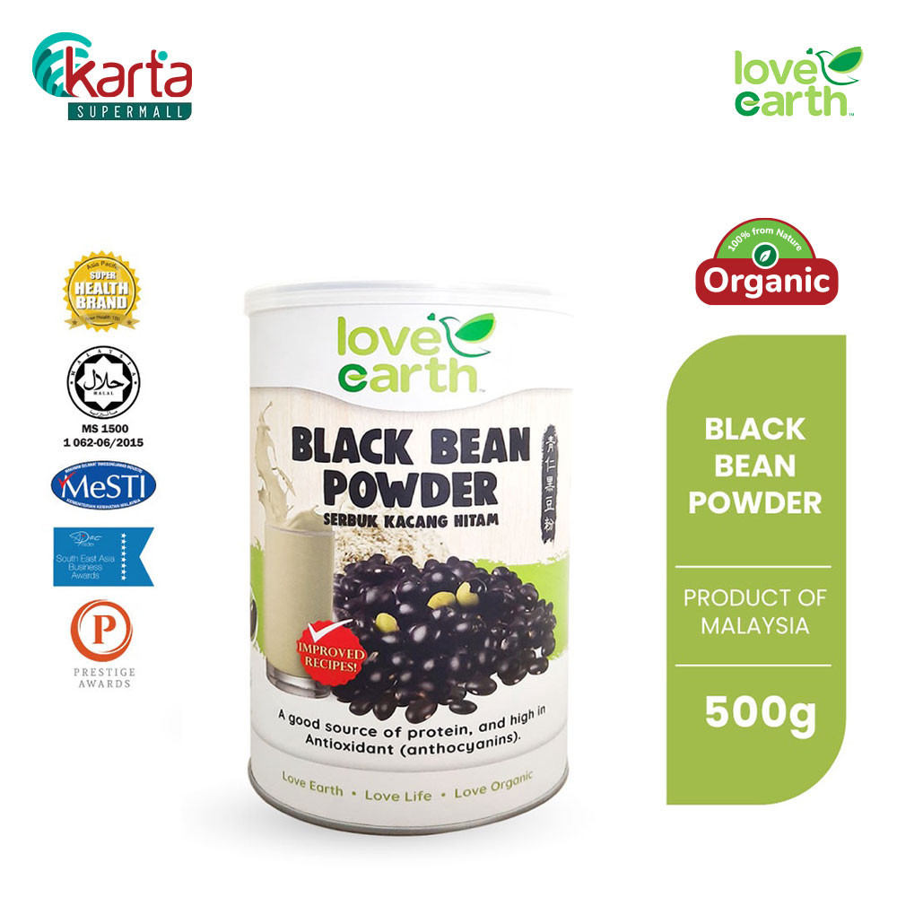 Love Earth Organic Black Bean Powder 500g | Shopee Malaysia