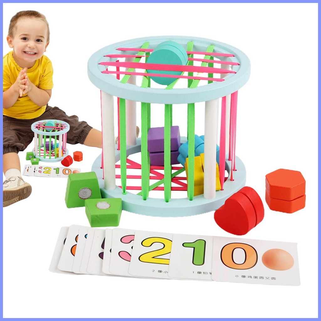 Activity Cube Bins Color Number Sensory Toys Color Learning Toys Number ...