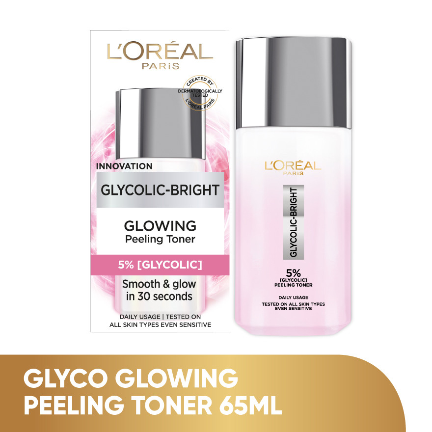Loreal Professionel Glycolic Bright 5% Glycolic Acid Peeling Toner For ...