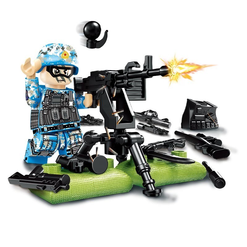 Building Blocks Minifigures Chinese Style DIY Assembled Building Blocks ...