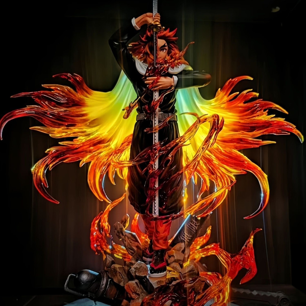 Demon Slayer Statue Yanzhu Purgatory Kyojuro Infinite Train Two ...