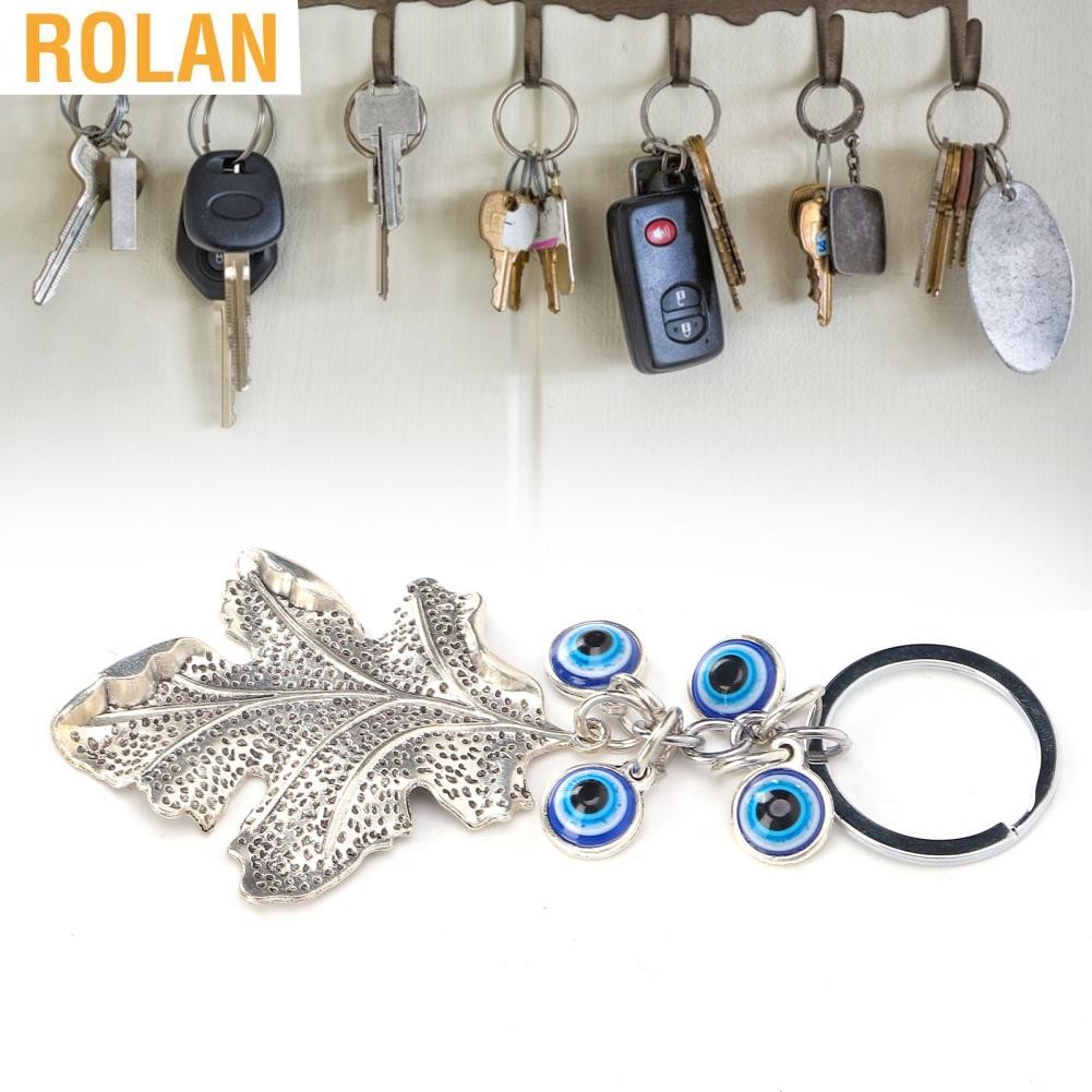 Rolan Yosoo Blue Eyes Keychain Eye Colored Alloy Glaze Pendant Silver ...