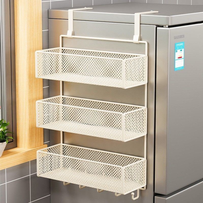 Refrigerator side hanging spring onion, ginger and garlic household non ...