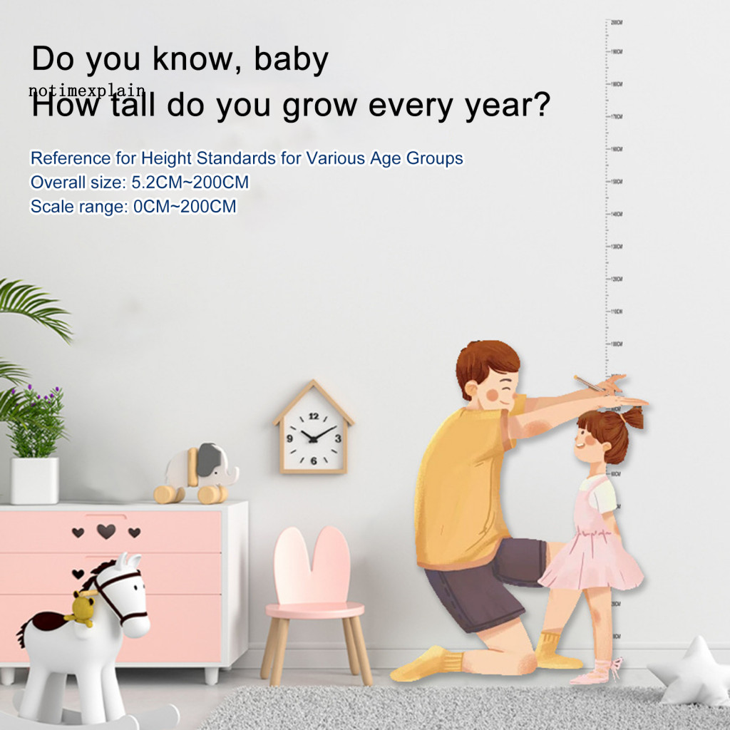 NTA Pvc Height Measurement Decal Adjustable Height Measurement Sticker ...