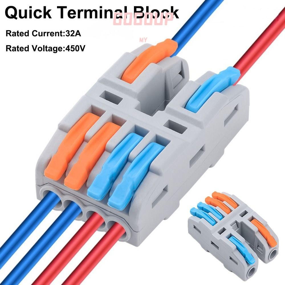 GOGUVO Wire Connector, Mini Universal Compact Quick Terminal Block ...