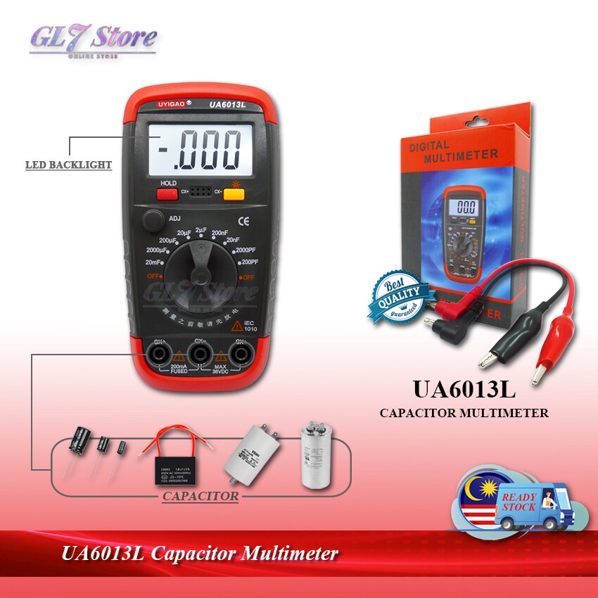 DIGITAL CAPACITANCE METER UA6013L CAPACITOR METER 6013L / CAPACITOR ...