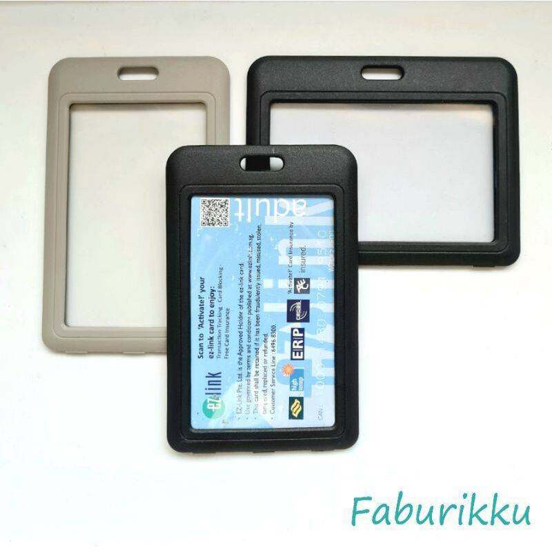 Single color card case ID card double sided transparent white card ...
