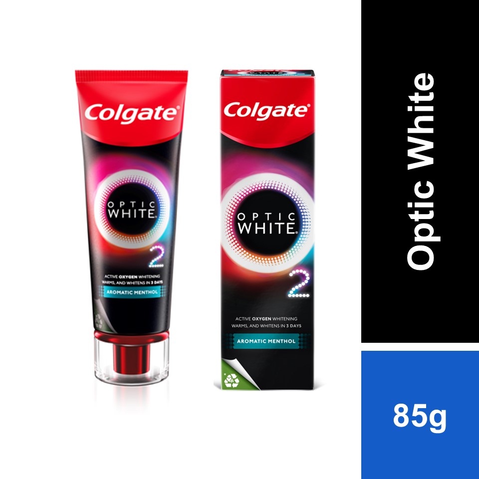 Colgate Optic White O2 Oxygen Whitening Toothpaste (85g) 1pcs | Shopee ...