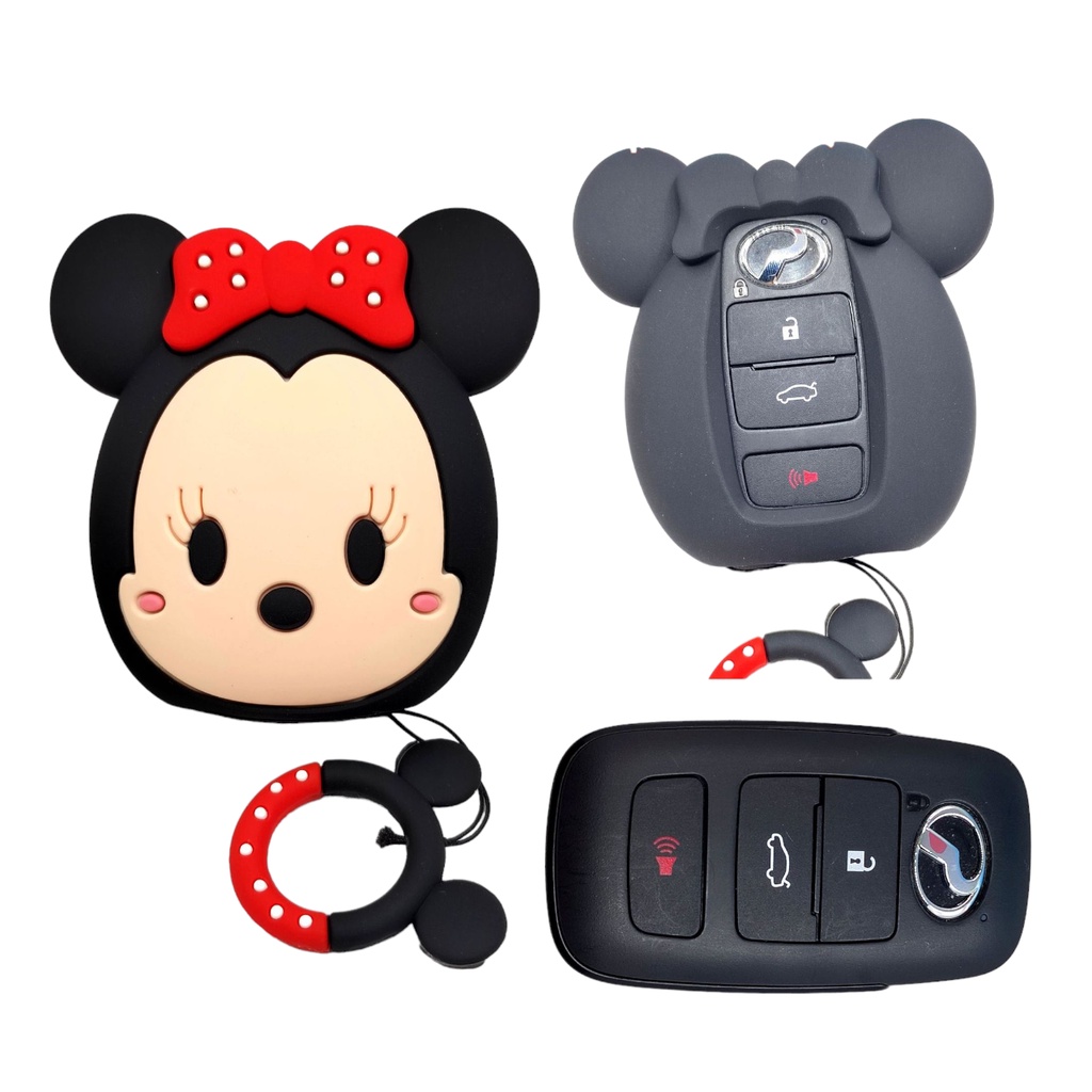 Cartoon Minnie key case for perodua Myvi 2022 Ativa 2022 Alza 2022 ...