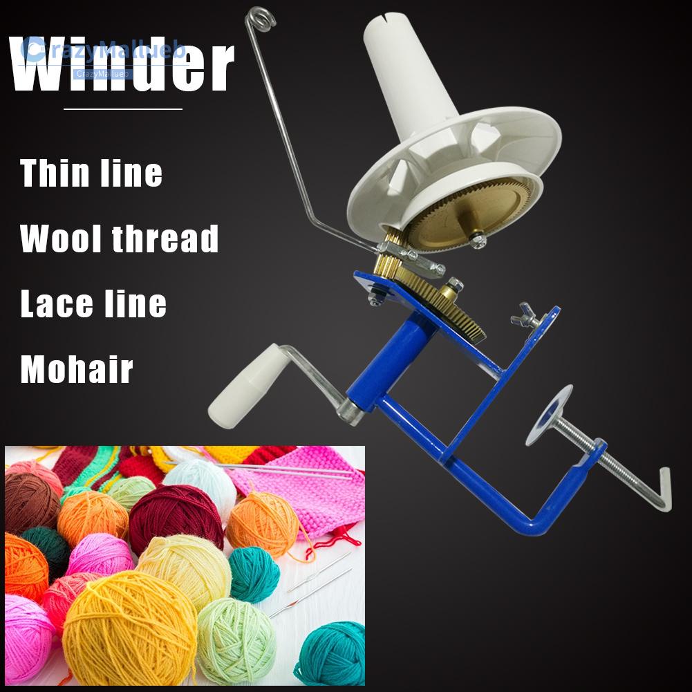 (Brand New-Cra)Large Metal Yarn Fiber String Ball Wool Hand Operated ...