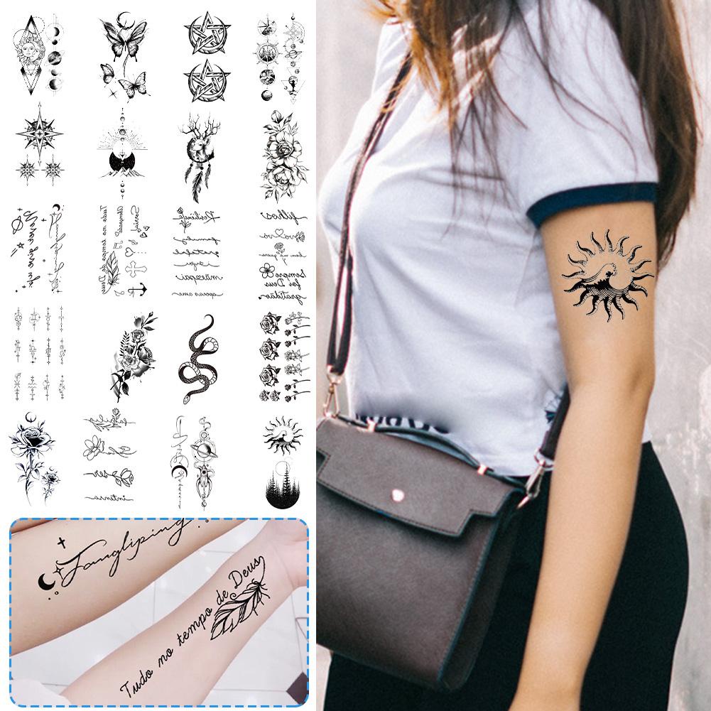 Magic Tattoo Sticker Long Lasting Fake Tattoo Temporary Sticker P4D9 ...