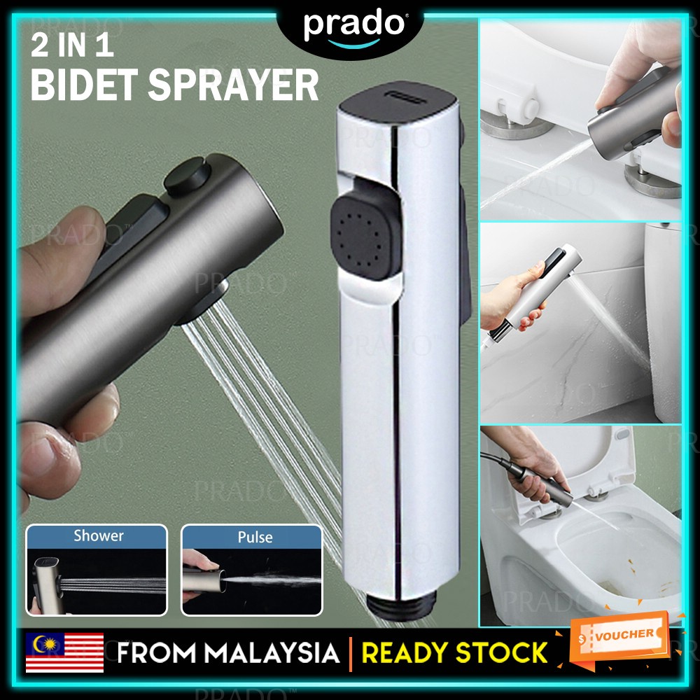 PRADO 2IN1 Toilet Bidet Spray Gun Handheld Faucet Stubborn Dirt ...