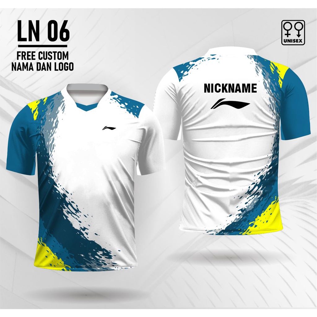 Latest Badminton Jersey Lining Badminton T-shirt 01 Custom Name and ...