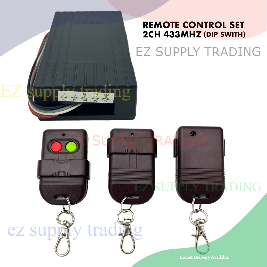 LIVE REMOTE CONTROL 433MHz ( RECEIVER/REMOTE CONTROL) AUTOGATE GATE ...