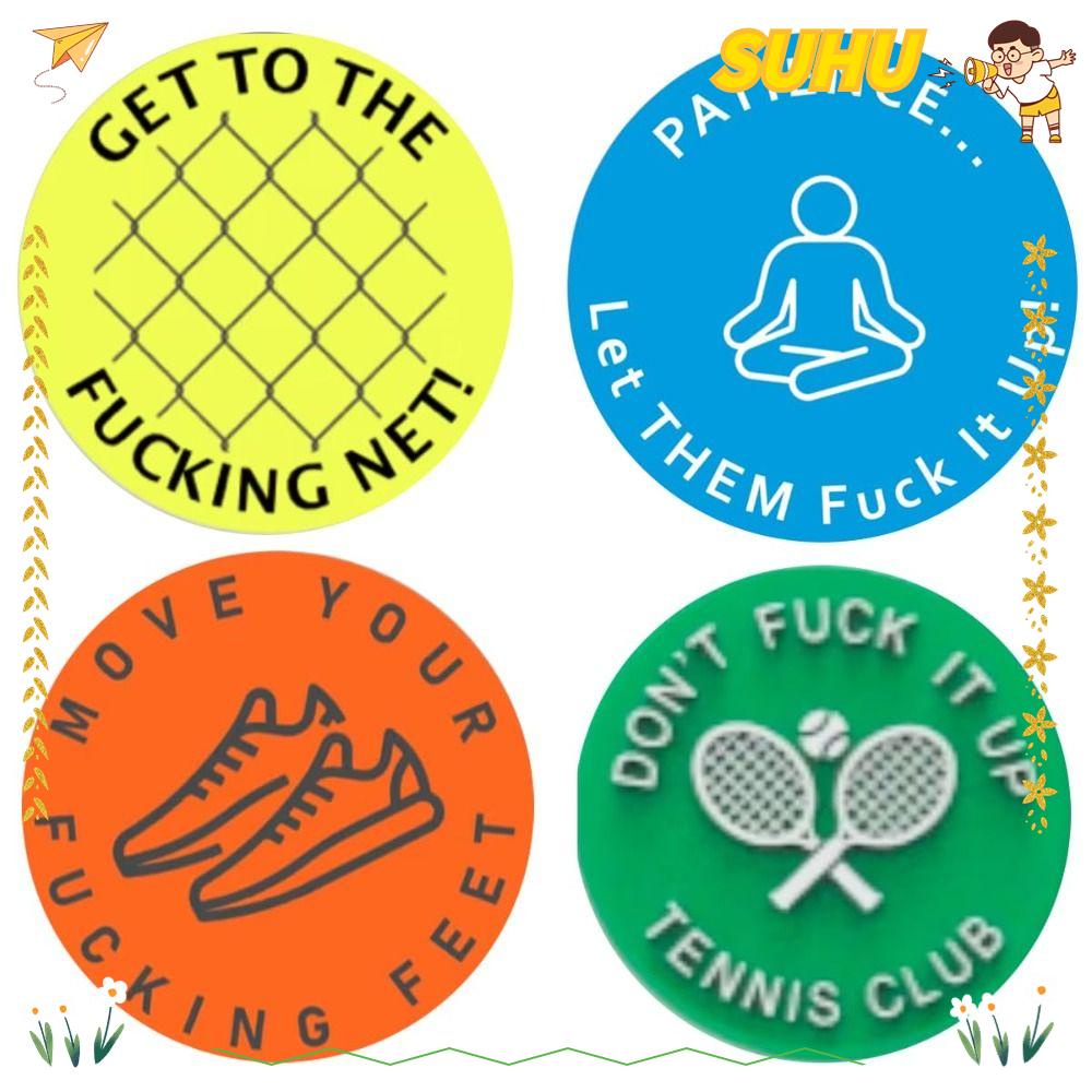 SUHU Tennis Damper, Damping Silica Gel Funny Tennis Vibration Dampener ...