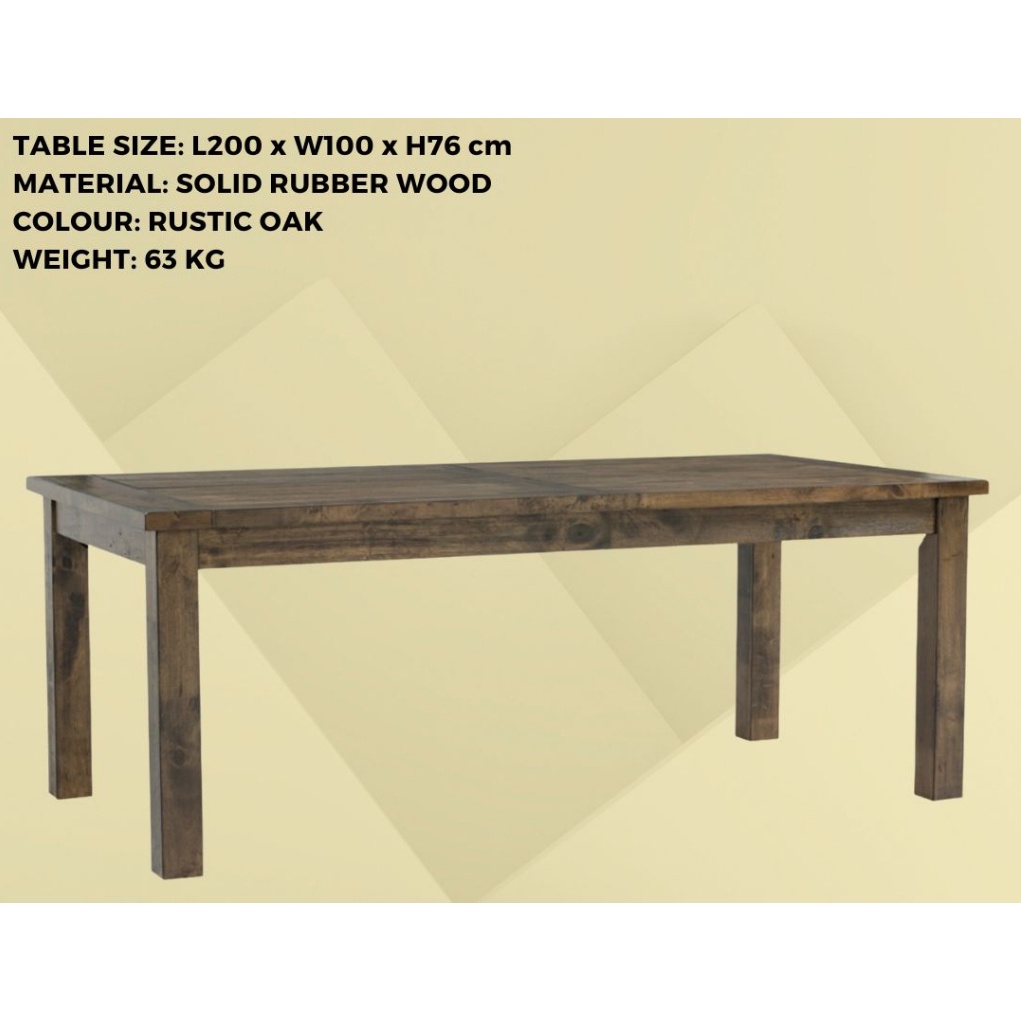 CLASSIC 2M Dining Table 8 Seater Dining Table 6 Seater Dining Table ...