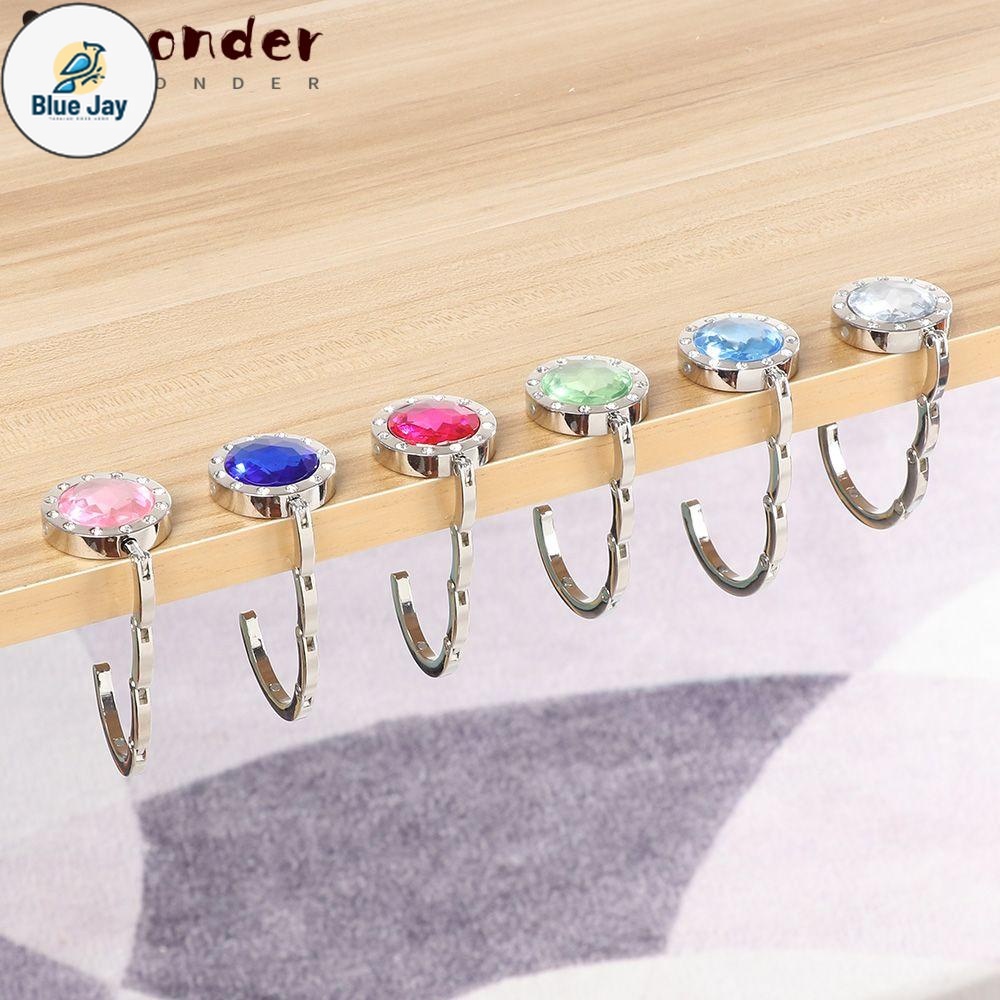 BJ Portable Purse Hook Diamond Handbag Hanger Bag Holder Desk Hooks ...