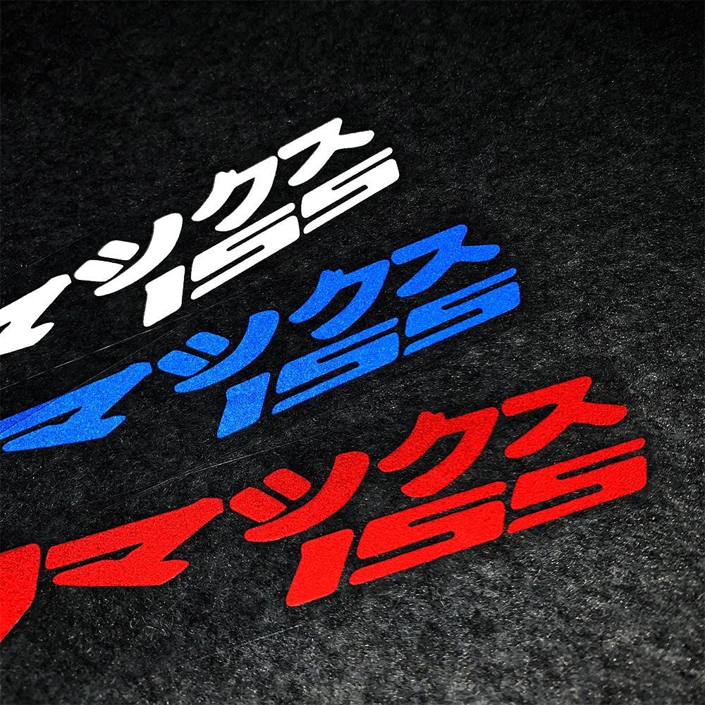 2pcs YAMAHA AEROX155 v1 v2 Aerox 155 v1 v2 Reflective Japanese Stickers ...
