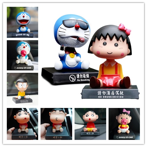 Car Interior Decoration Doll Doraemon Crayon Shin-chan Chibi Maruko ...