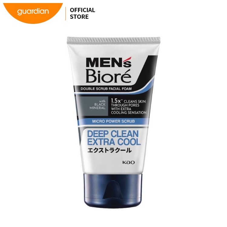 Biore Men Double Scrub Extra Cool Facial Foam 50G | Shopee Malaysia