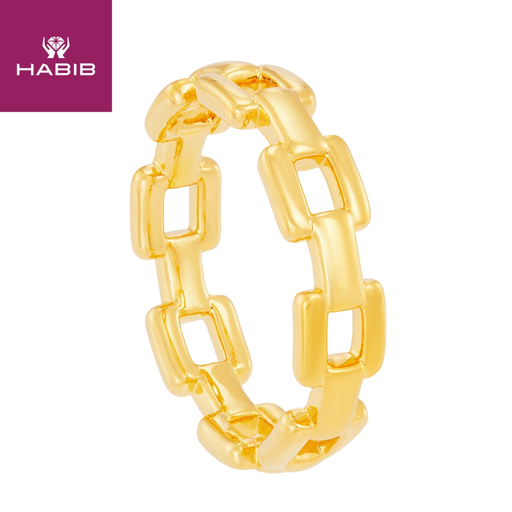 HABIB 999/24K Yellow Gold Ring R9AAC0822(4MM) | Shopee Malaysia