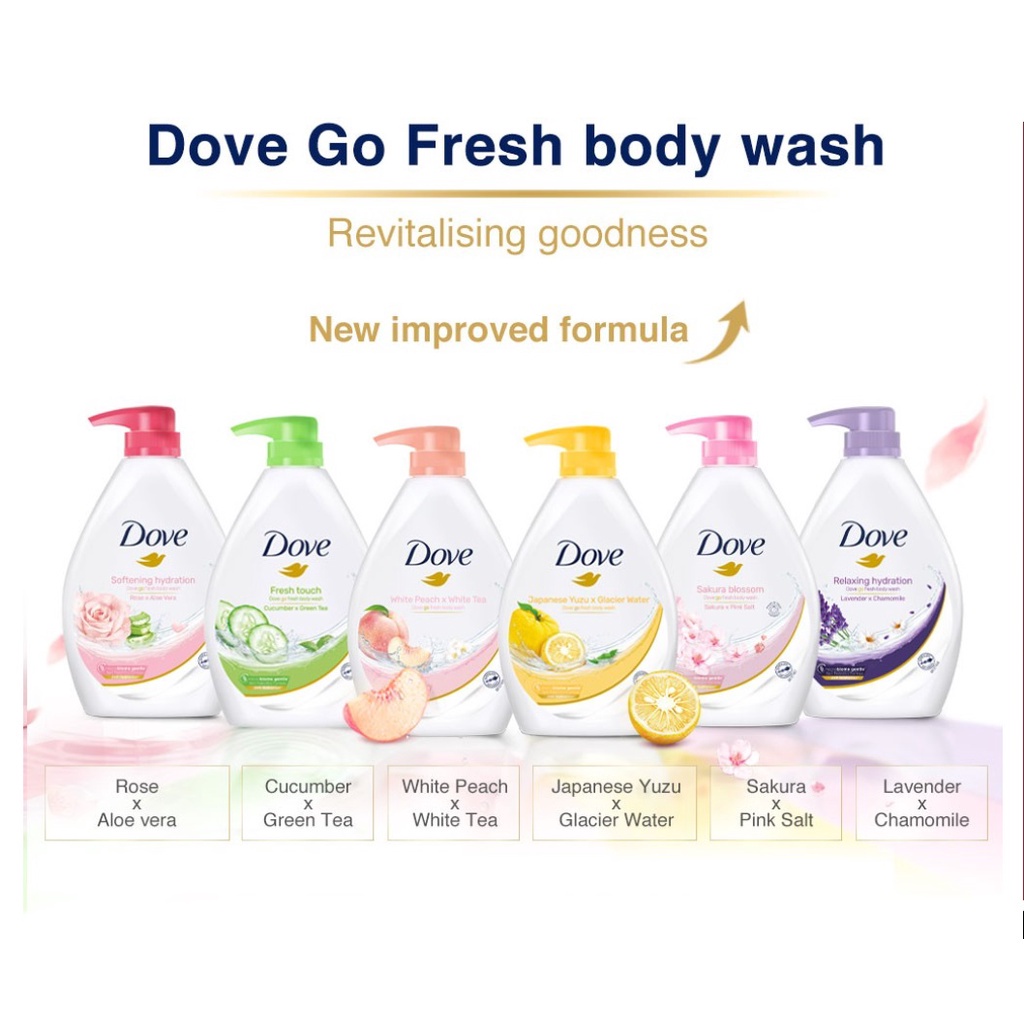 Dove Go Fresh Shower Gel - 1L | Shopee Malaysia
