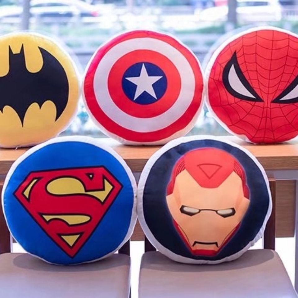 Marvel Avengers Pillow Superman Spiderman Iron Man Batman Captain ...