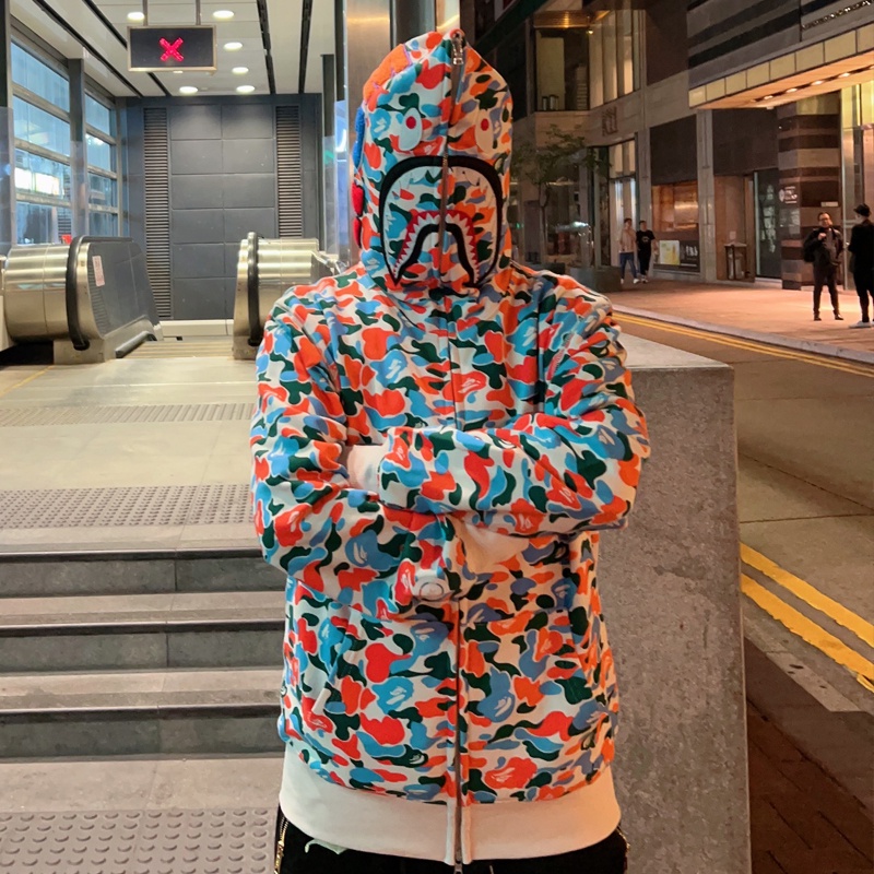BAPE AAPE Arrival Classic Printing Logo Flocking Letter Camouflage ...