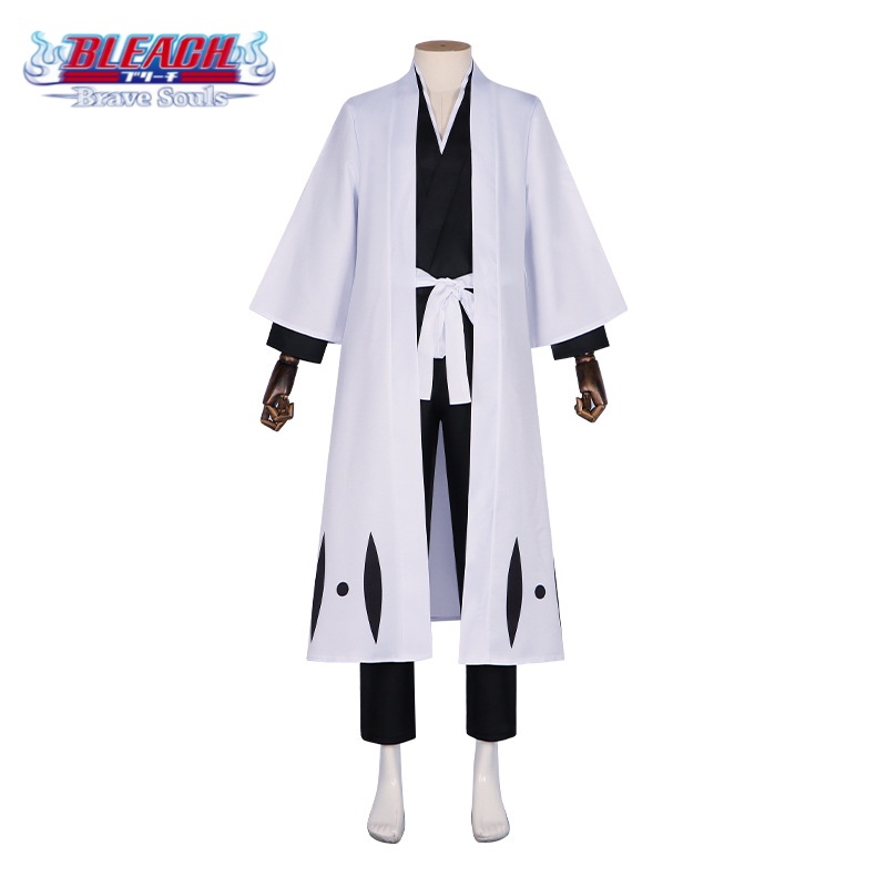 BLEACH Ichigo Kurosaki Anime Cosplay Costume Captain Uniform Kimono ...