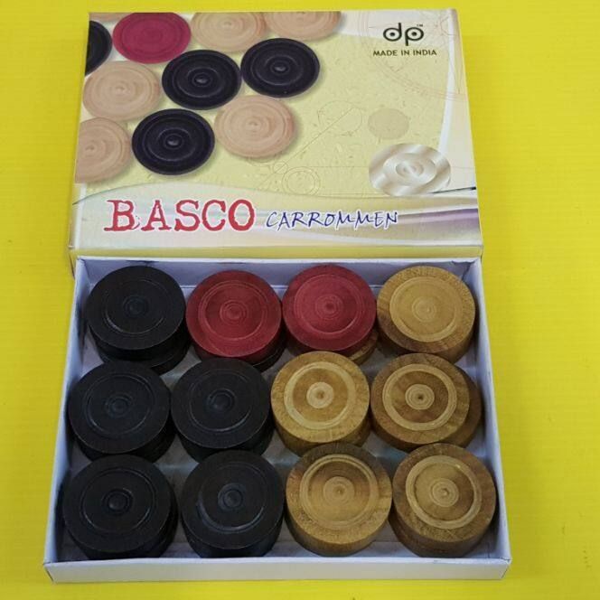 Carrom Men Seed Wood Tournament BASCO Made In India (Striker No ...