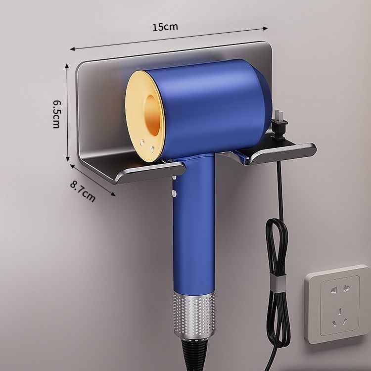 Hair Dryer Shelf Rack Non-Drill Bathroom Hair Dryer Hanger Toilet ...
