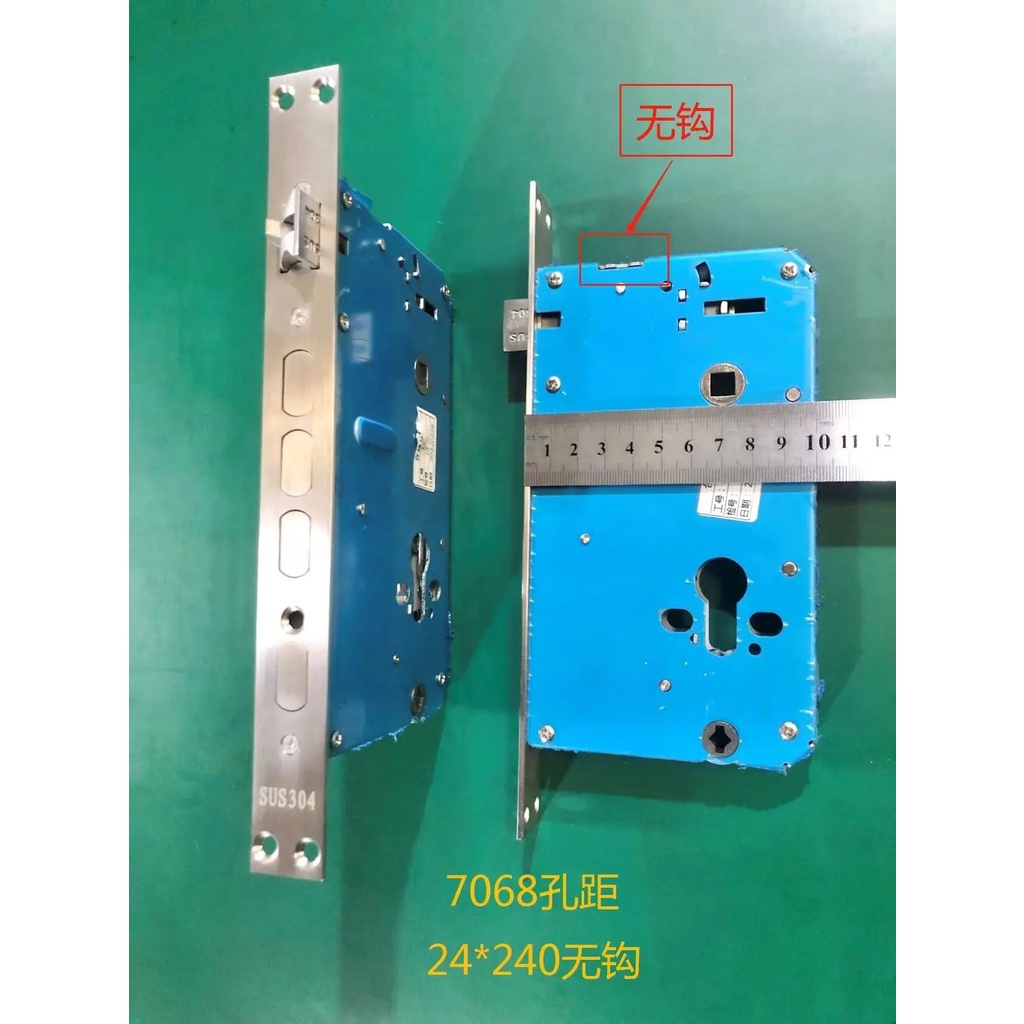 Smart Lock Body Size 7068 7568 Stainless Steel Finger Print Lock Body ...