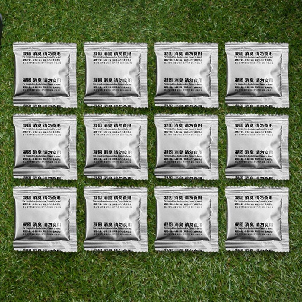 12Pcs Emergency Toilet Waste Treatment Liquid Waste Gelling Deodorizing ...