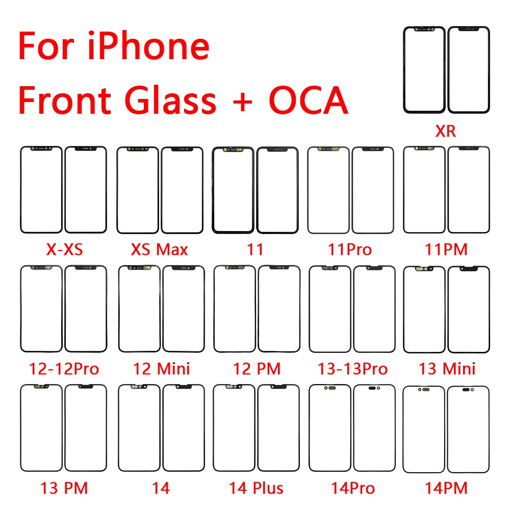 New Screen Front Glass Laminated OCA Replacement for For Iphone 11 12 ...