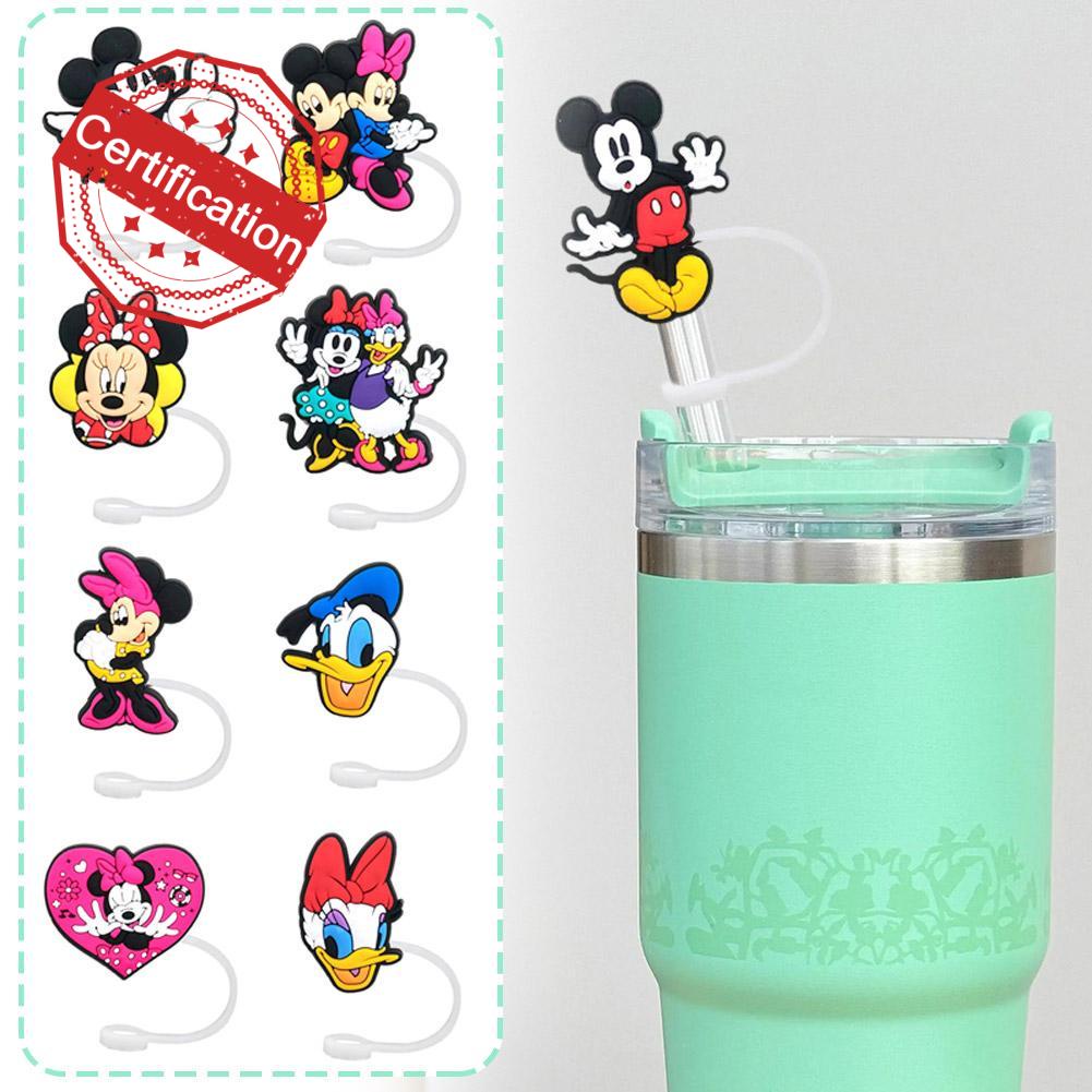 Cartoon Cute Mickey Mouse Straw Cover Plug Dustproof Vacuum Cup Tumbler ...