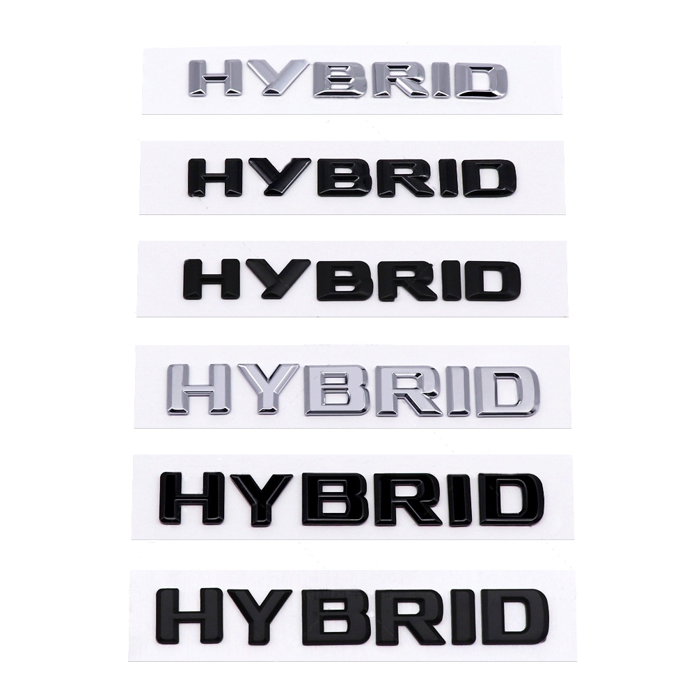 ABS HYBRID Logo Car Body Trunk Emblem Sticker Auto Rear Badge Decal for ...
