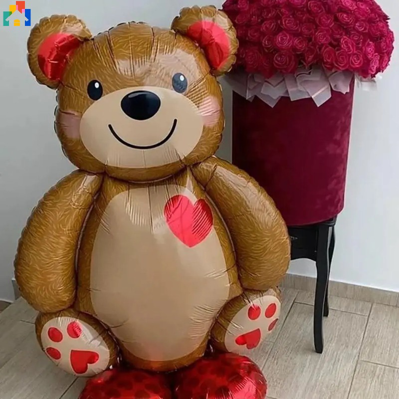 1Pc Cartoon Extra Large Cuddle Bear Aluminum Film Balloon Love Bear ...
