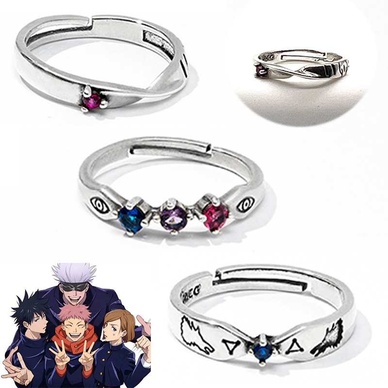 Anime Jujutsu Kaisen Fashion personality Rings Satoru Gojo Geto Suguru ...