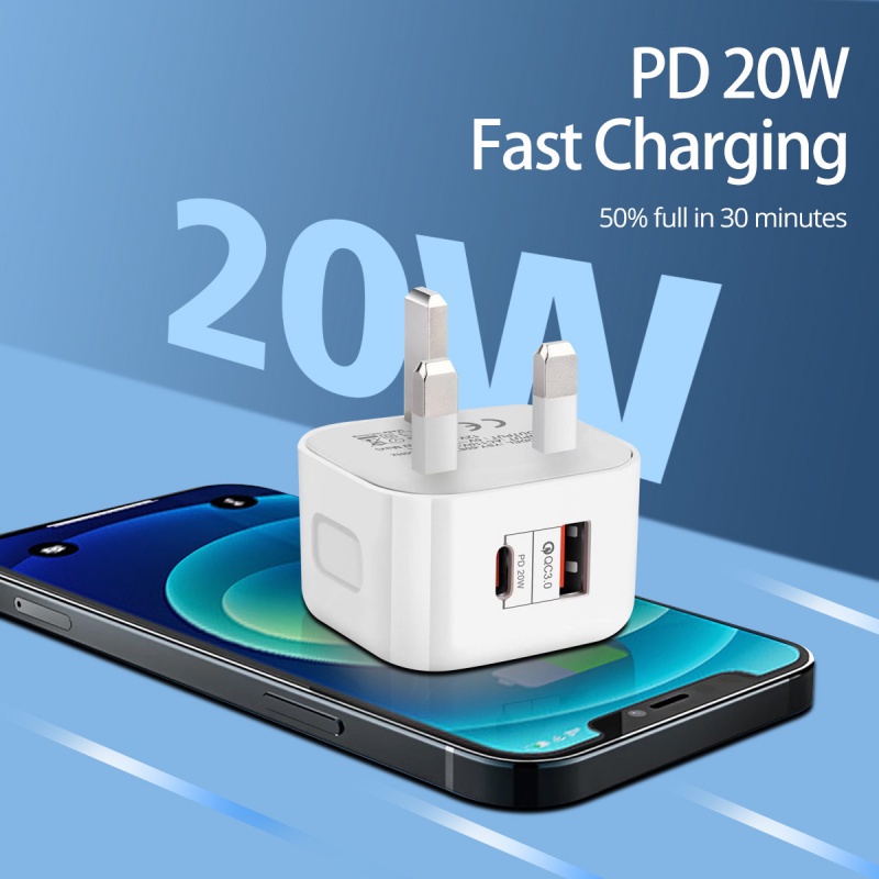UK Plug Dual USB Charger 5V2A Universal Travel Charging Head British ...