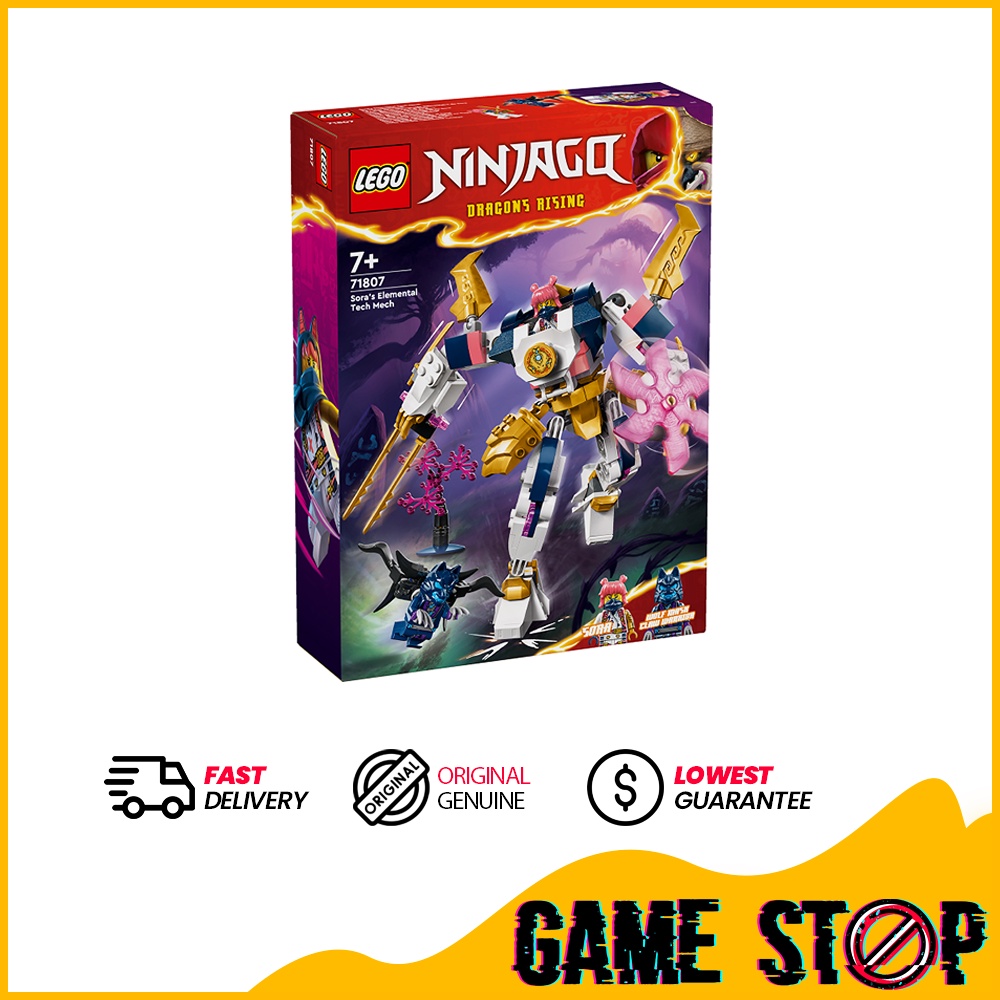 Lego 71807 Ninjago Sora's Elemental Tech Mech | Shopee Malaysia