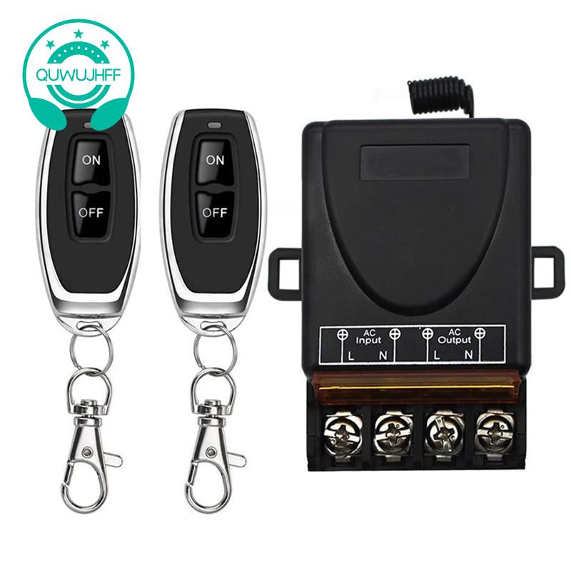 AC 220V 30A 1CH 433MHz Wireless Remote Control Switch RF Relay Receiver ...