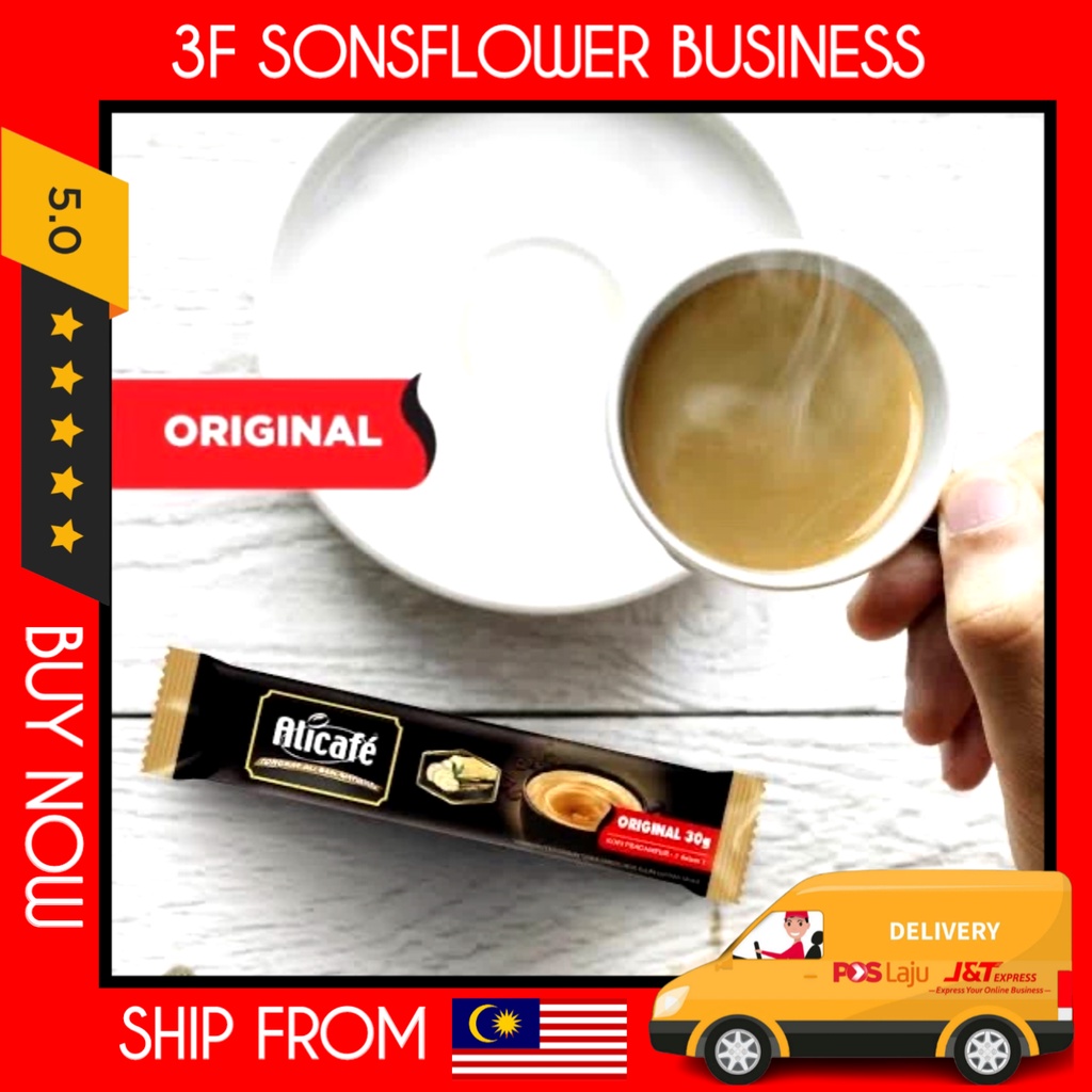 1 Sachet Alicafe Tongkat Ali & Ginseng Coffee Original 30gm | Shopee ...