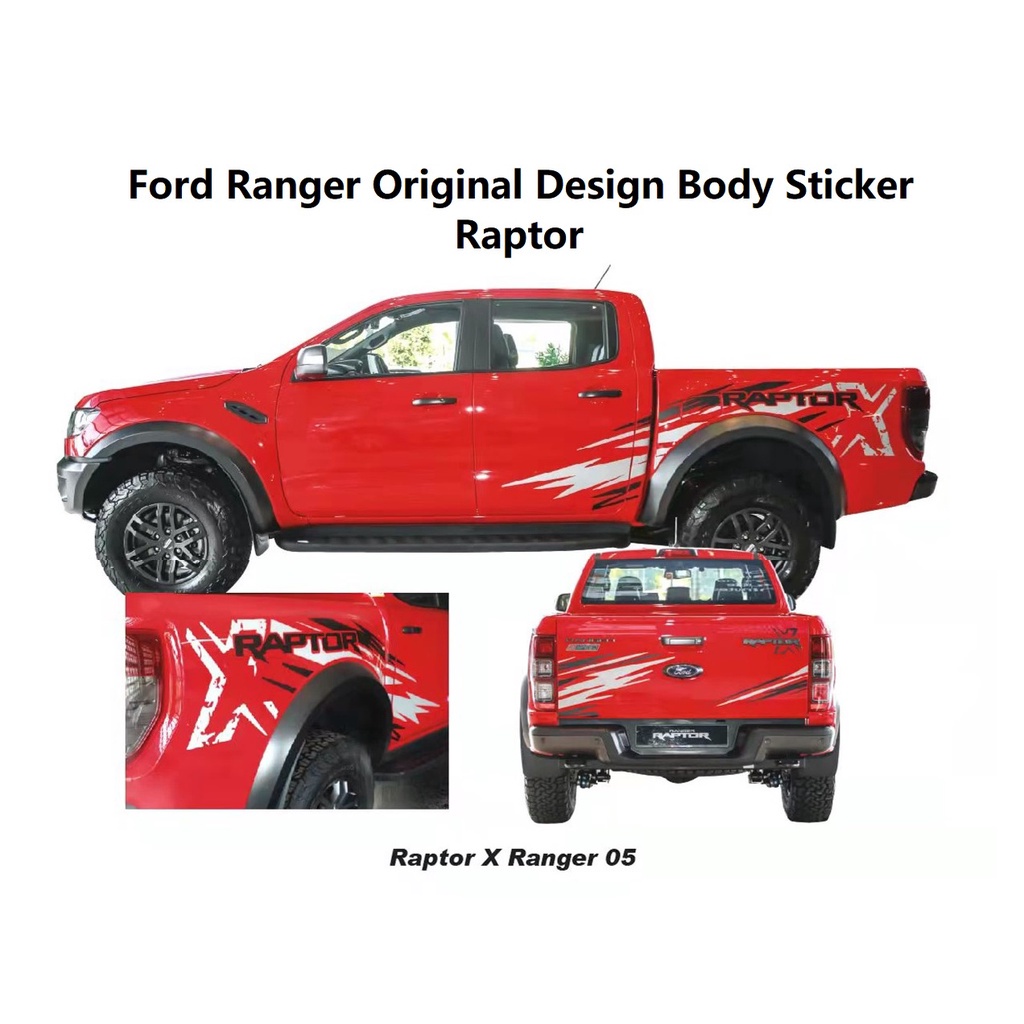 Ford Ranger Side Body Sticker Raptor / Ranger Original Design - Design ...