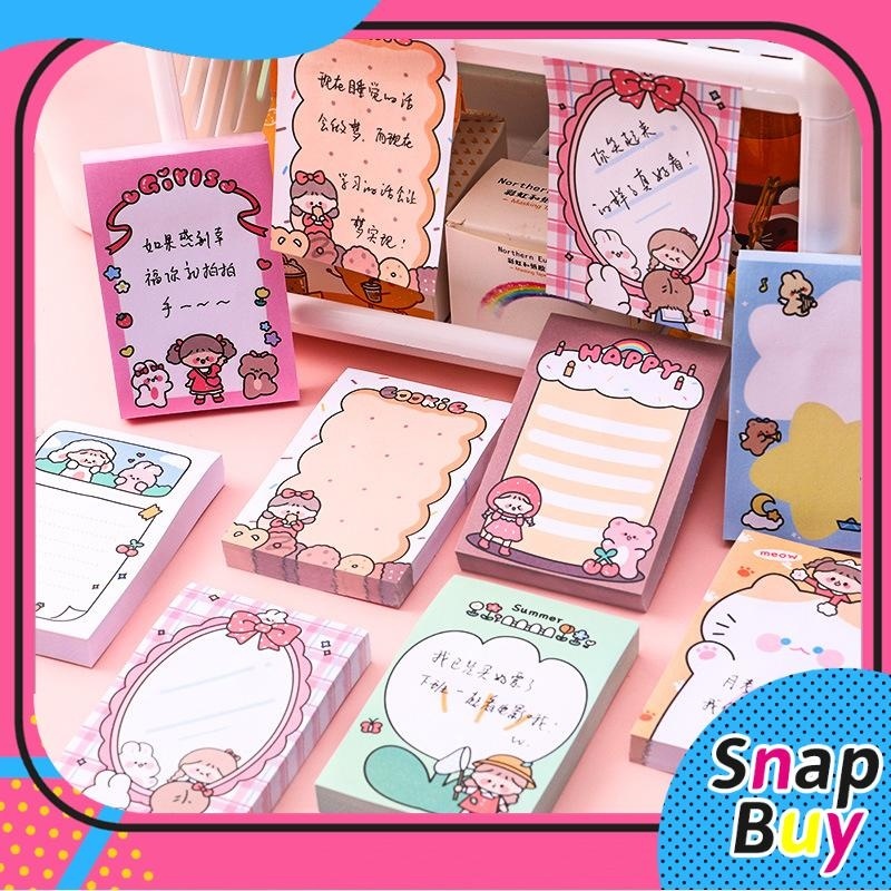 80 sheets Cute Sticky Note Pads Memo Paper Post It Stationery Office ...