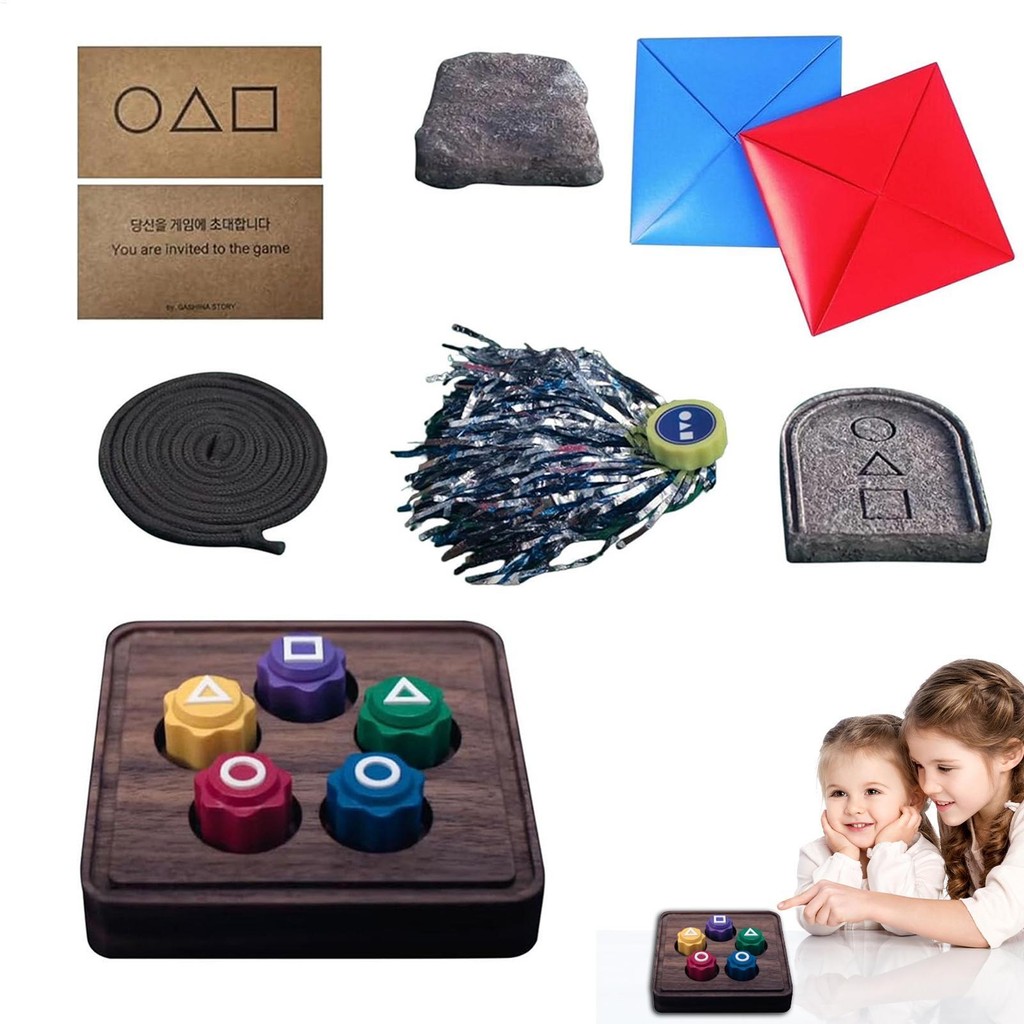 Squid Game 2 Korean Traditional Play Game Set Jebi Chagi | Gong-gi ...