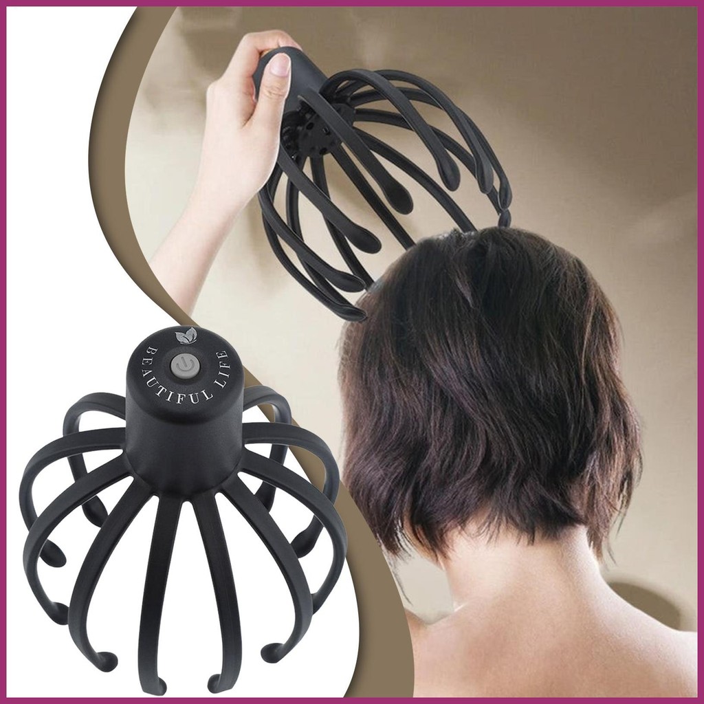 Electric Scalp Massager Smart Electric Head Scratcher 360 Degree Head ...
