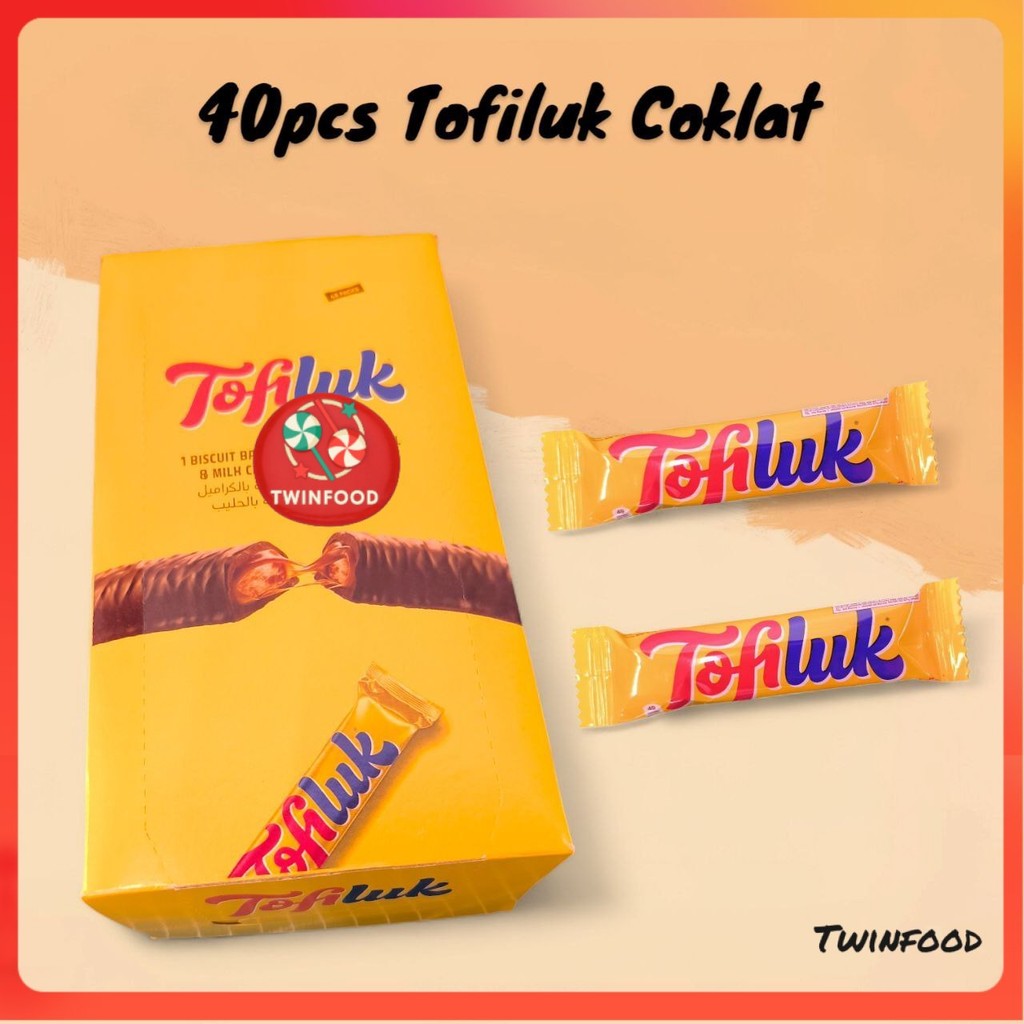 40pcs Tofiluk Chocolate Bar with Caramel & Milk - Indulgent Treats ...