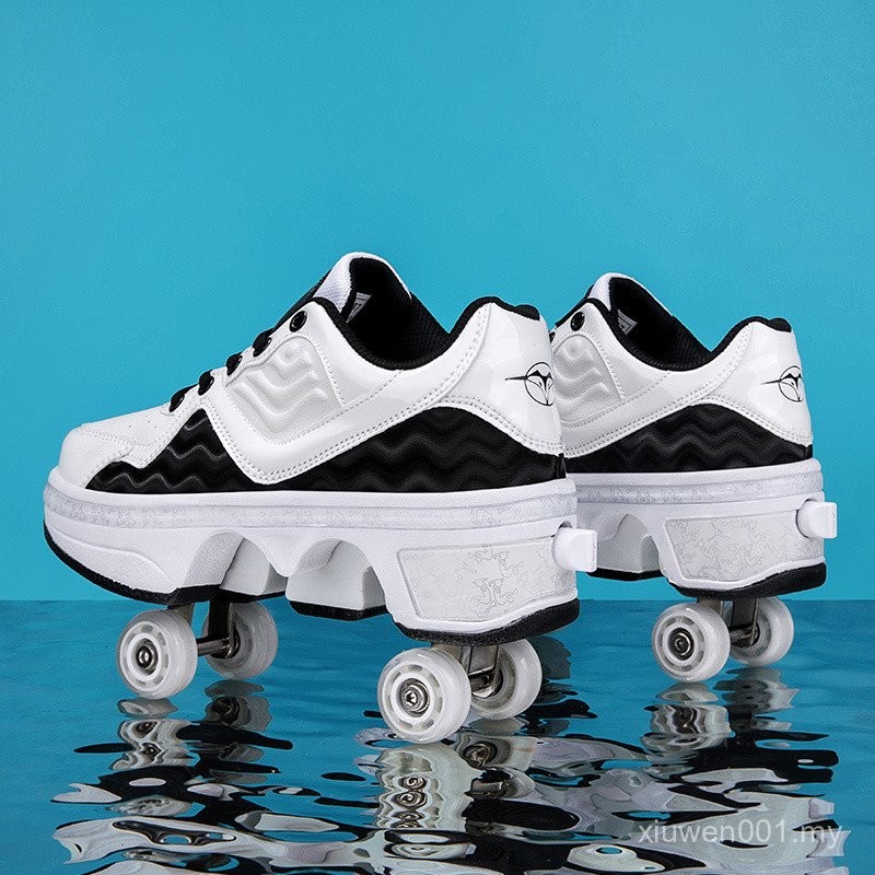 Shopee Official Four-Wheeled Runaway Shoes Student Edition Roller ...