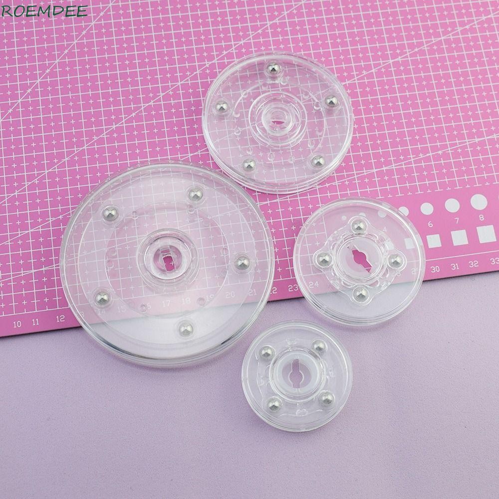 ROEMDEE Rotating Display Stand, Clear Round Acrylic Turntable, Swivel ...